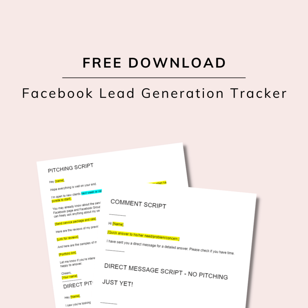 Facebook Lead Generation Tracker - Bossed Up PH