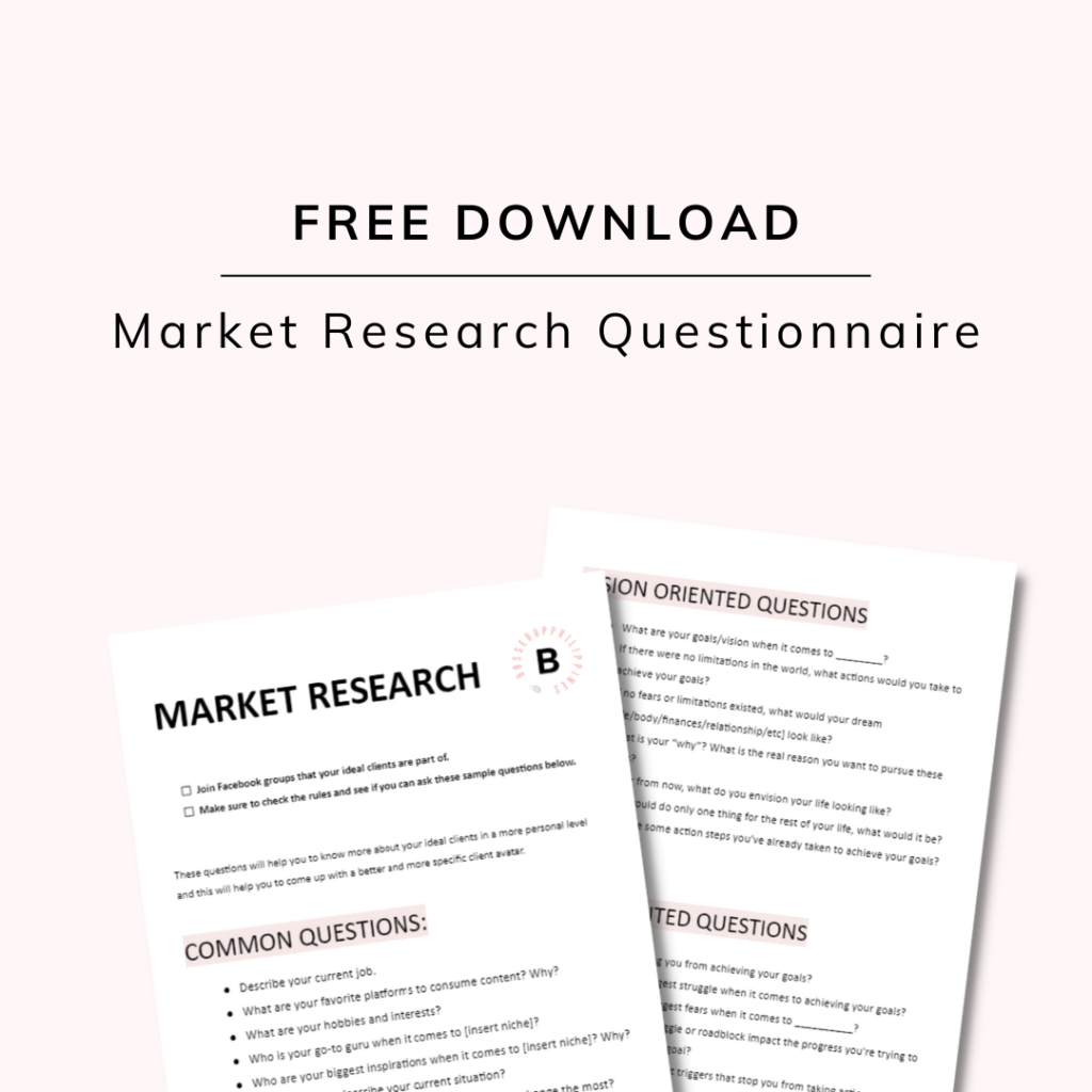Market Research Questionnaire - Bossed Up PH