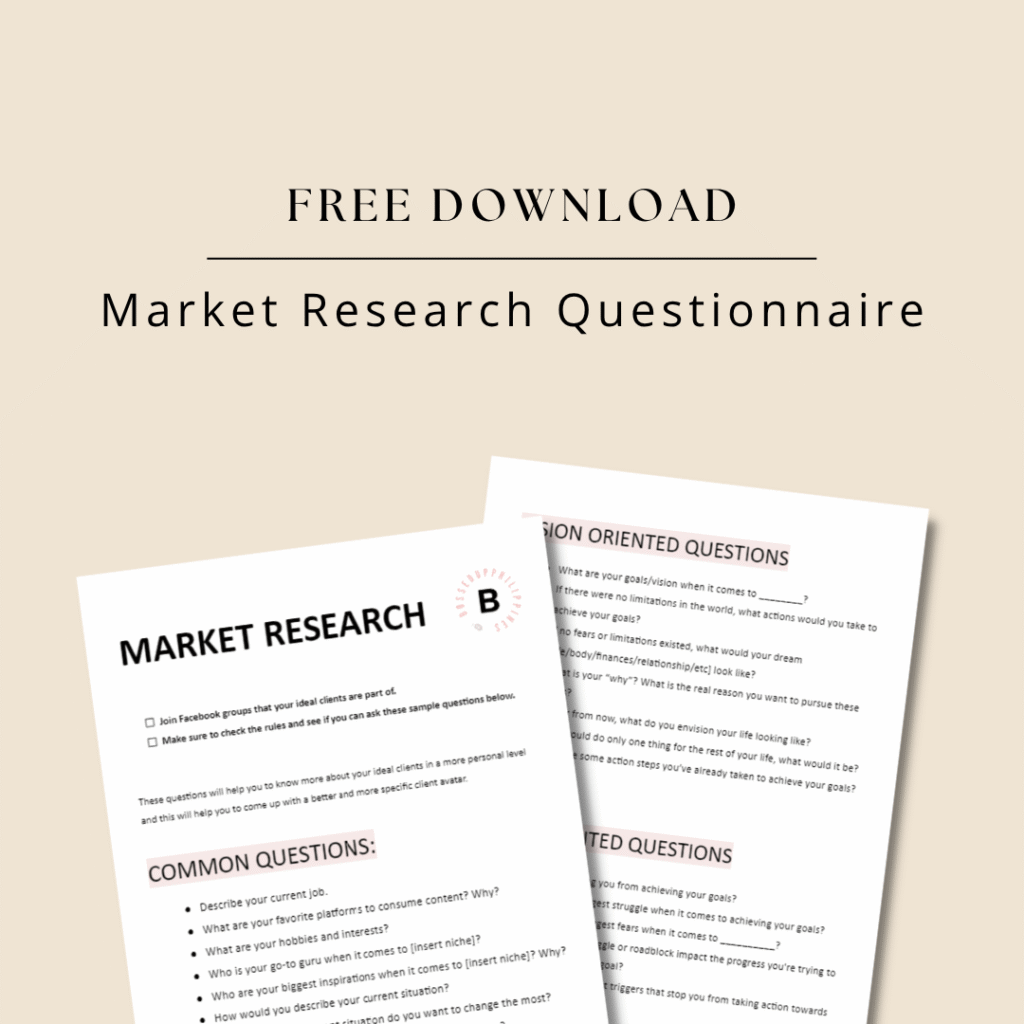 Market Research Questionnaire - Bossed Up PH